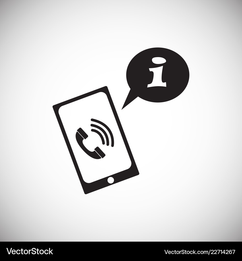 Customer call on white background Royalty Free Vector Image