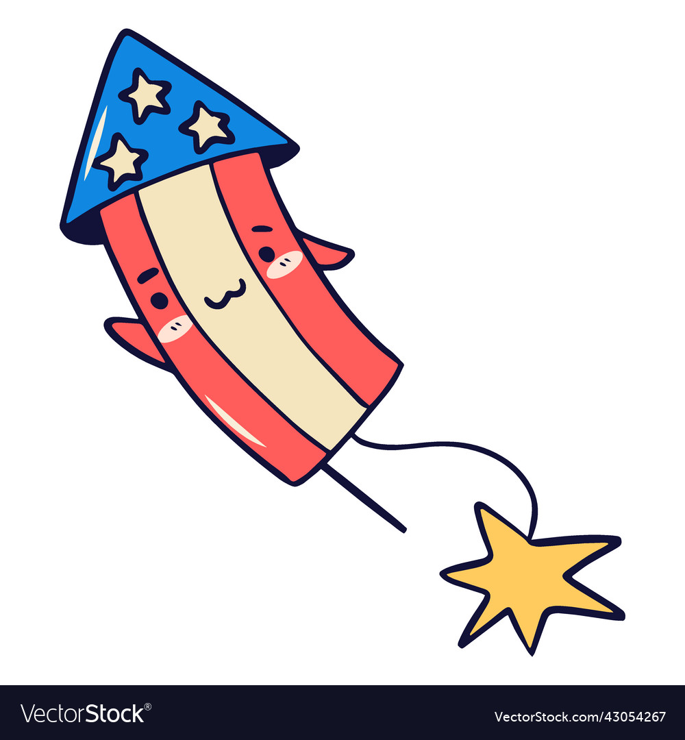 Firework cute Royalty Free Vector Image - VectorStock