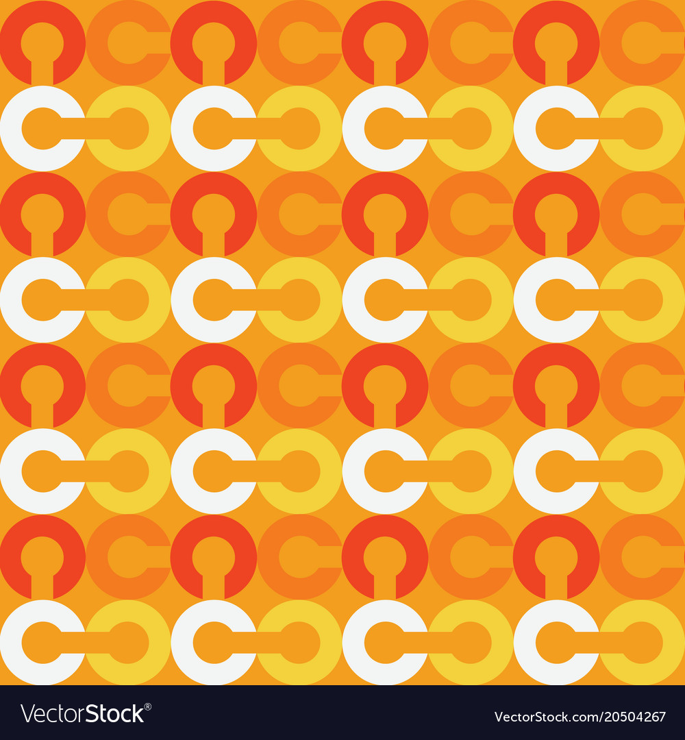 Link chain block seamless pattern Royalty Free Vector Image
