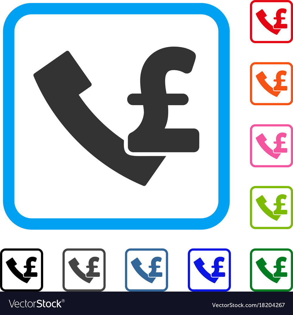 Pound payphone framed icon Royalty Free Vector Image Pound payphone framed icon Royalty Free Vector Image