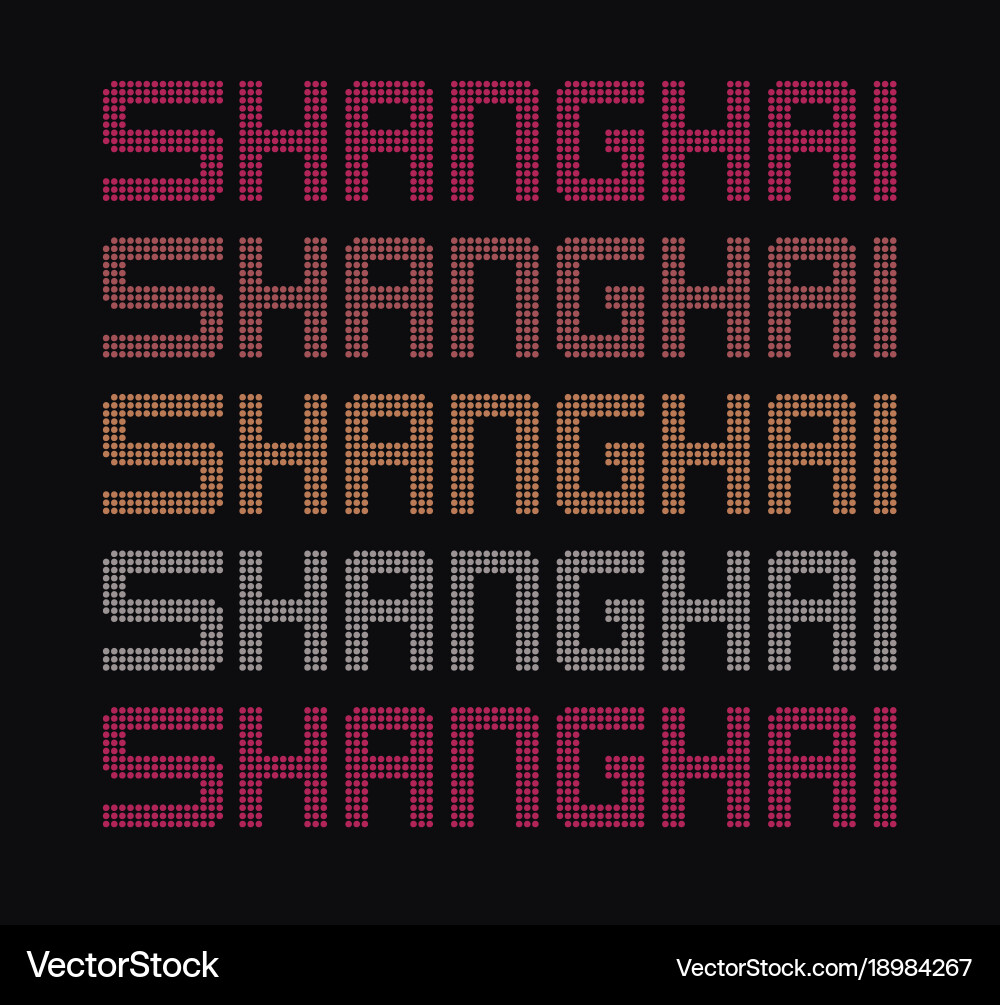 Shanghai t-shirt design Royalty Free Vector Image