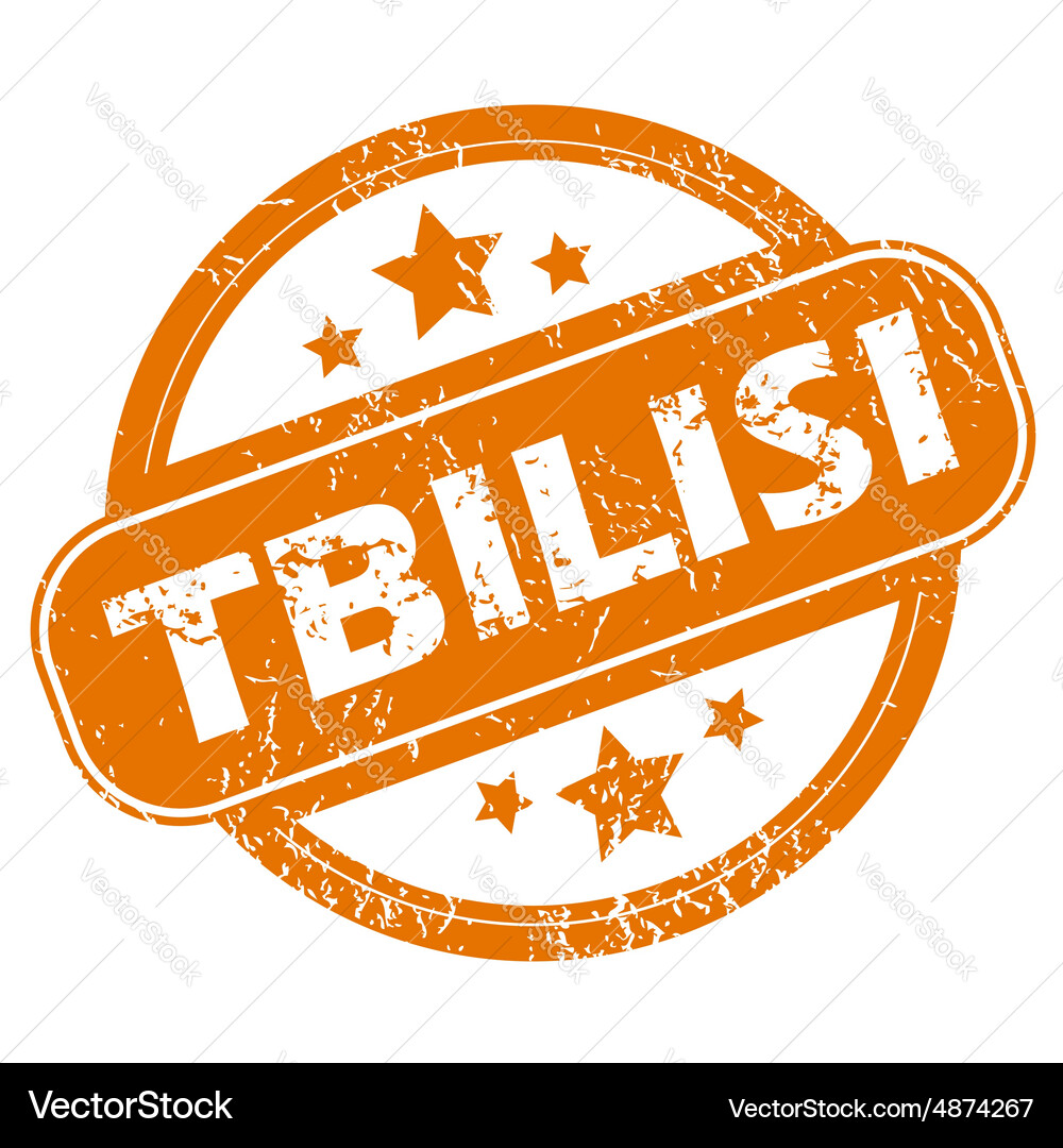 Tbilisi round stamp Royalty Free Vector Image - VectorStock