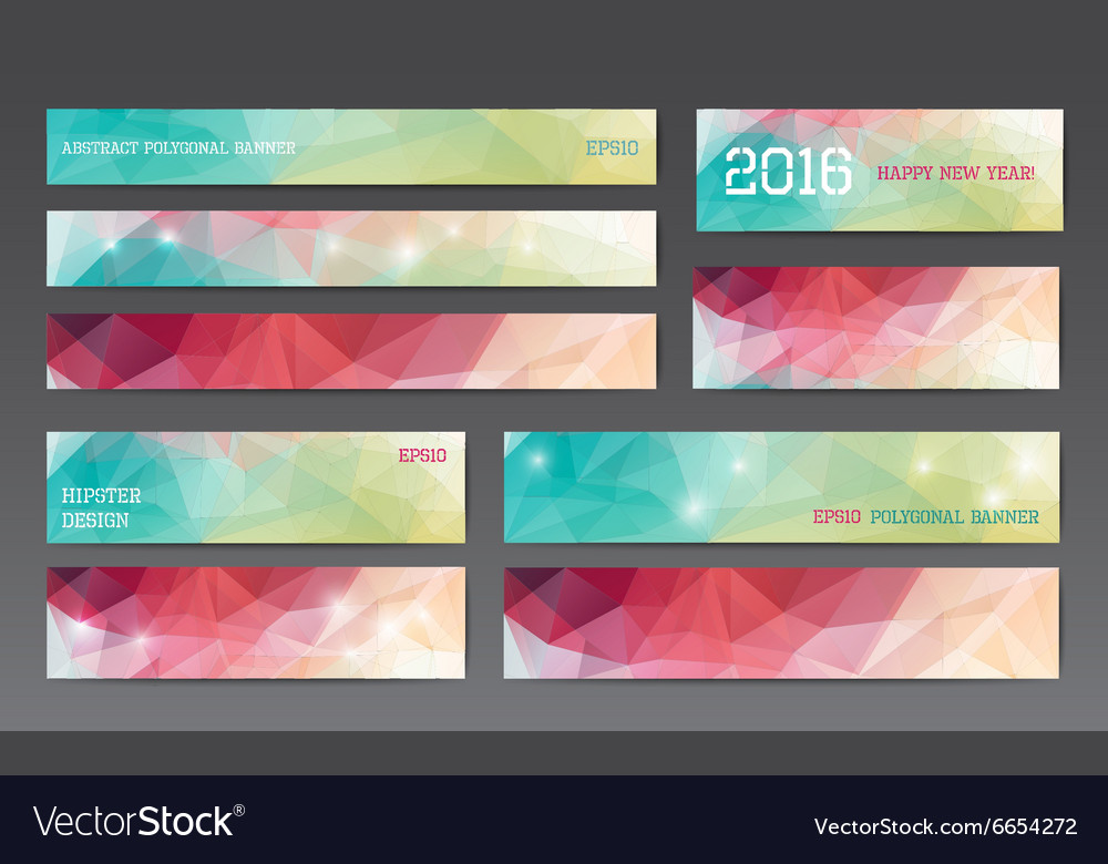 Abstract banner templates Royalty Free Vector Image