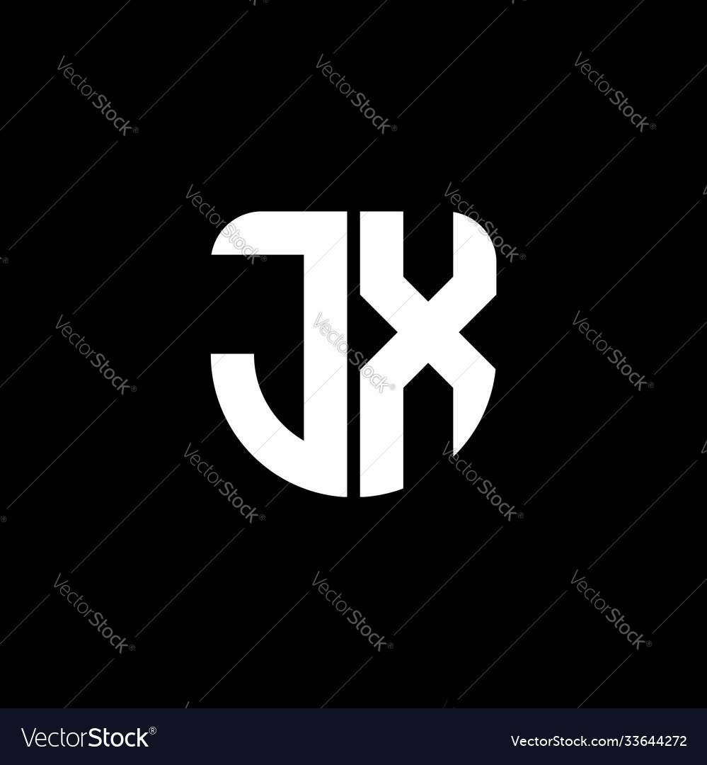 Jx logo monogram with circular shape shield Vector Image Jx logo monogram with circular shape shield Vector Image