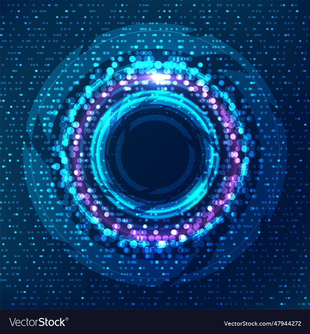 Particles liquid dynamic flow Royalty Free Vector Image