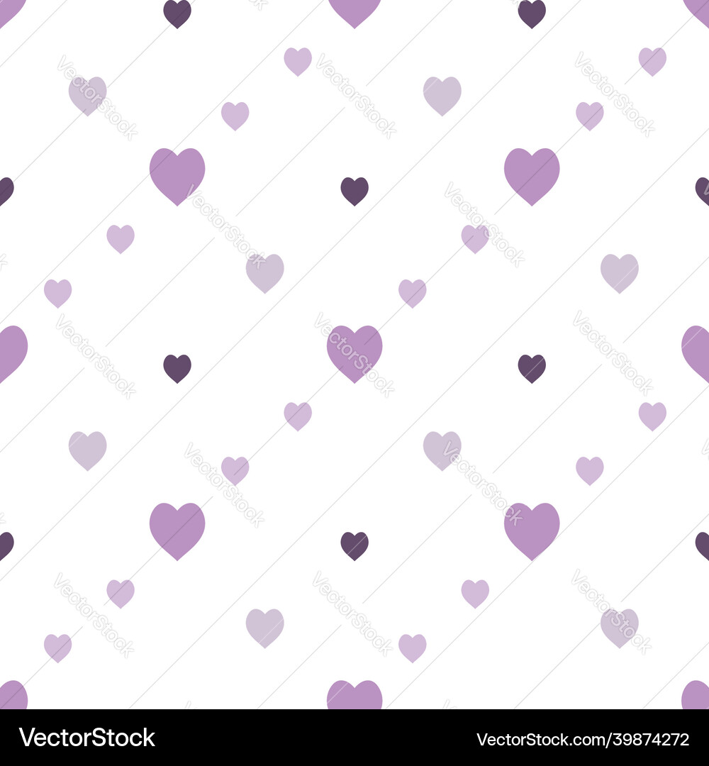 Seamless Pattern With Cute Light And Dark Violet Vector Image