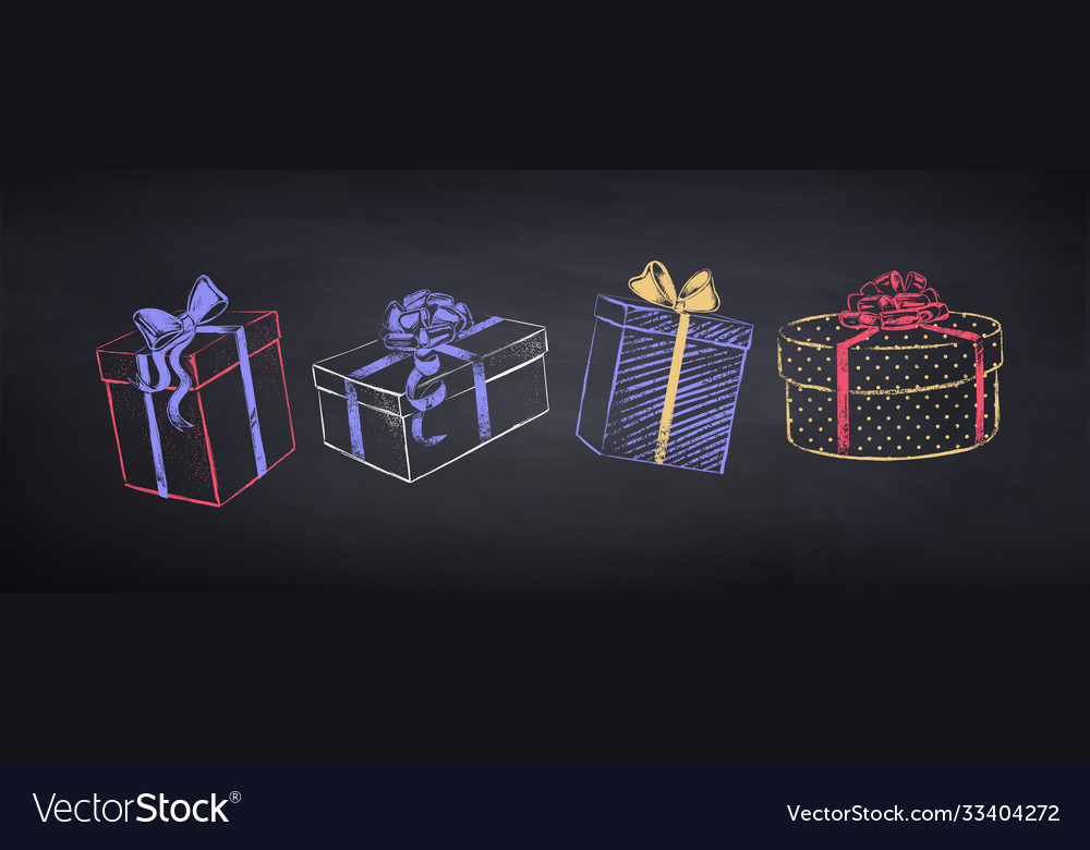 Set gift boxes Royalty Free Vector Image - VectorStock
