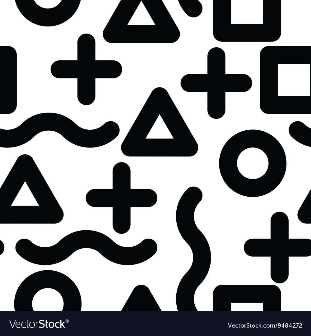 Universal seamless pattern hand-drawn Royalty Free Vector