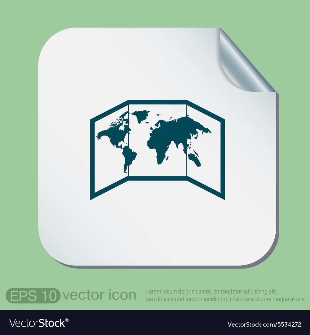 World map-countries Royalty Free Vector Image - VectorStock