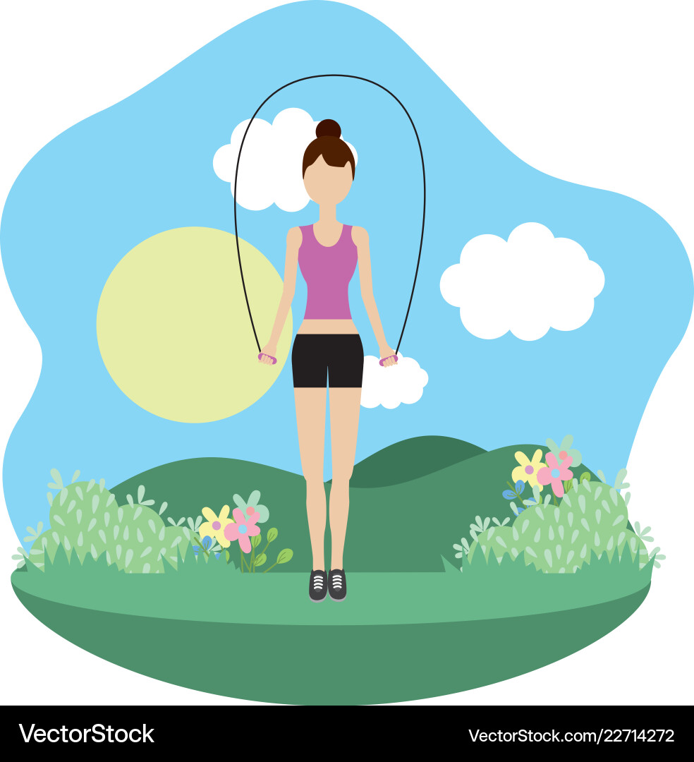 Exercise Walking Cartoon