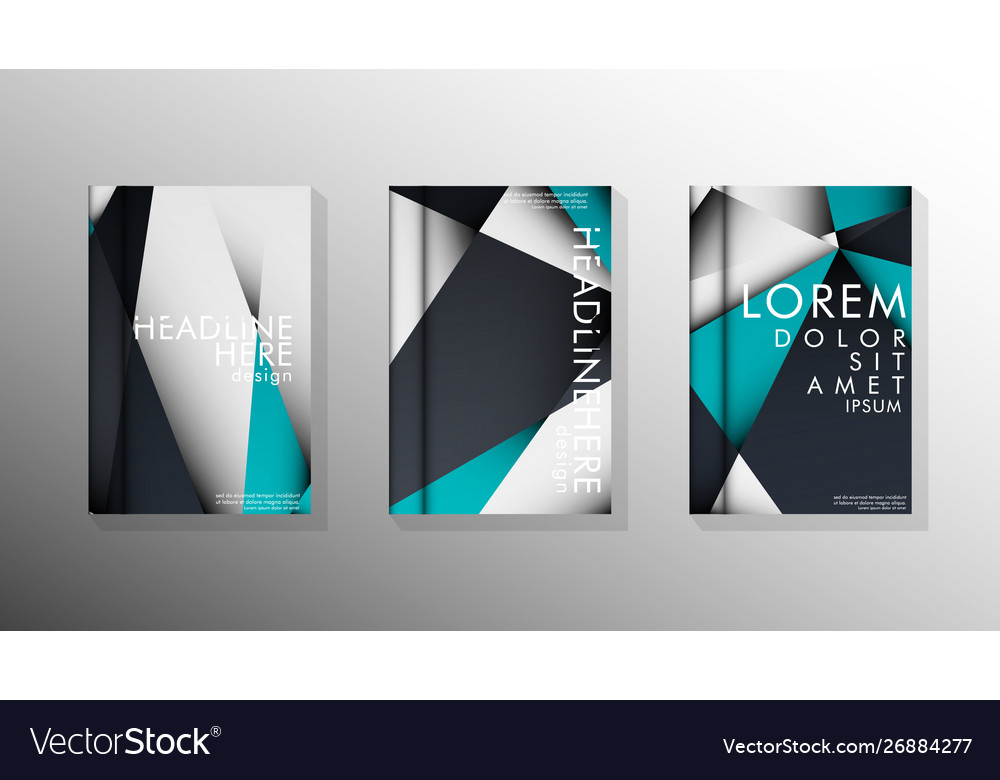 Gradient minimal geometric pattern background Vector Image