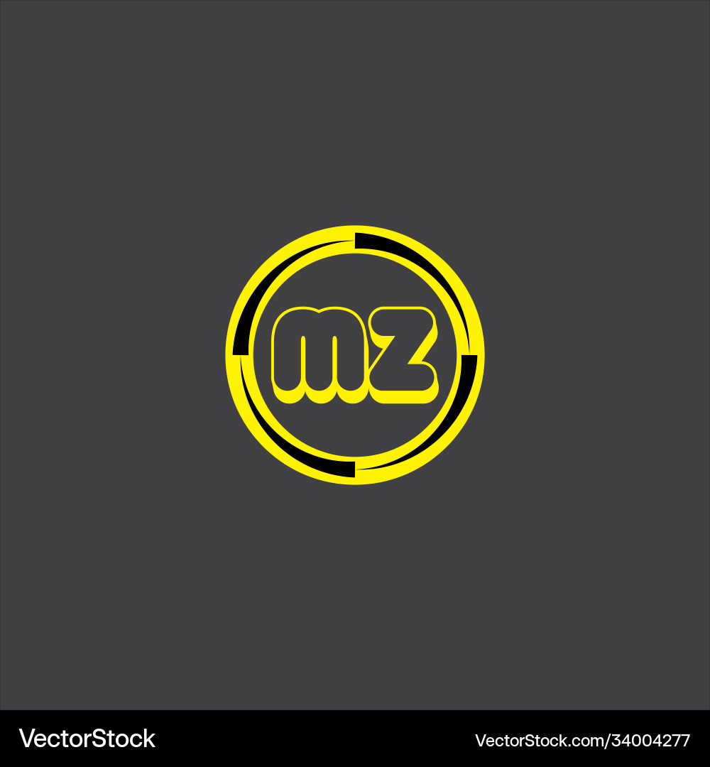 M z joint letter logo abstract design Royalty Free Vector