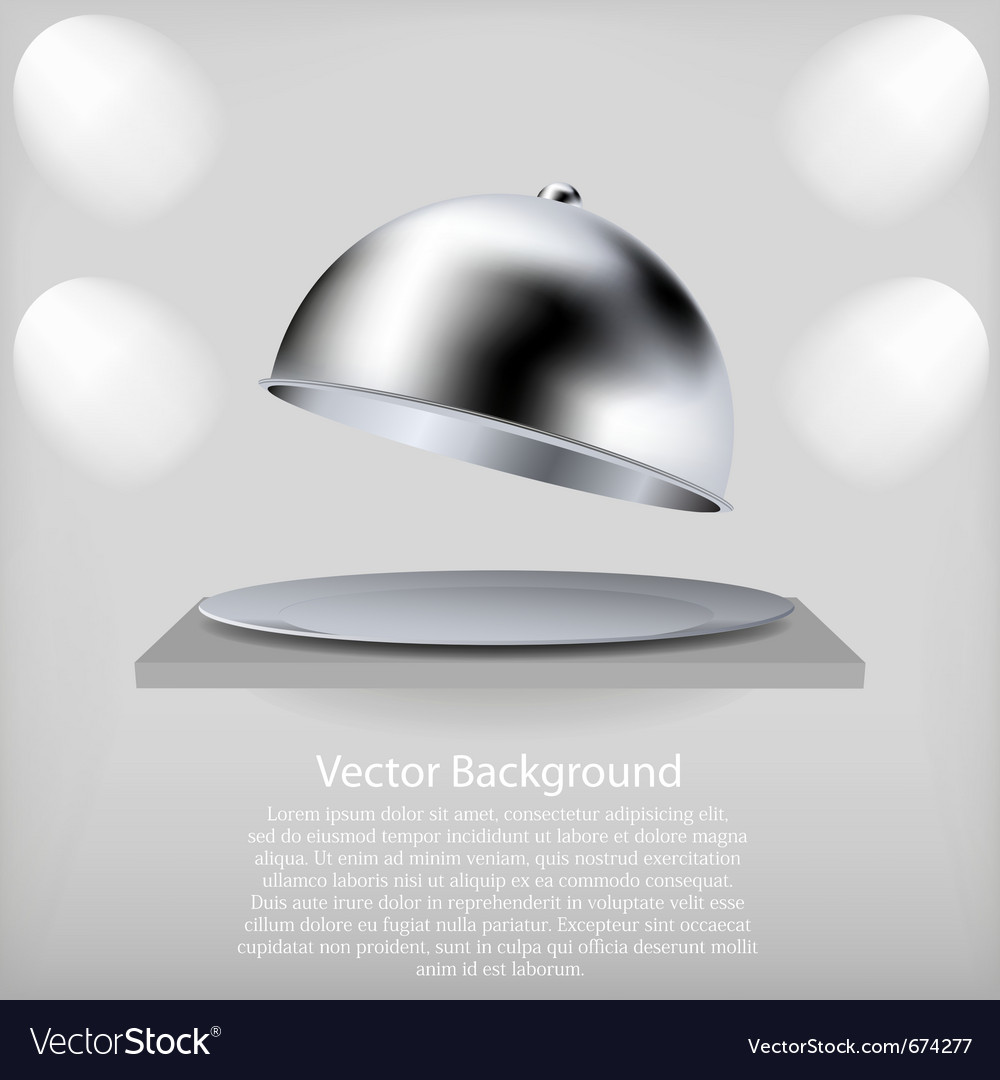 Serving platter Royalty Free Vector Image - VectorStock