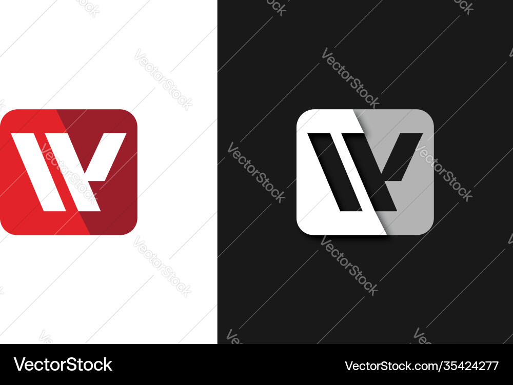 W alphabet modern icon size logo design concept Vector Image