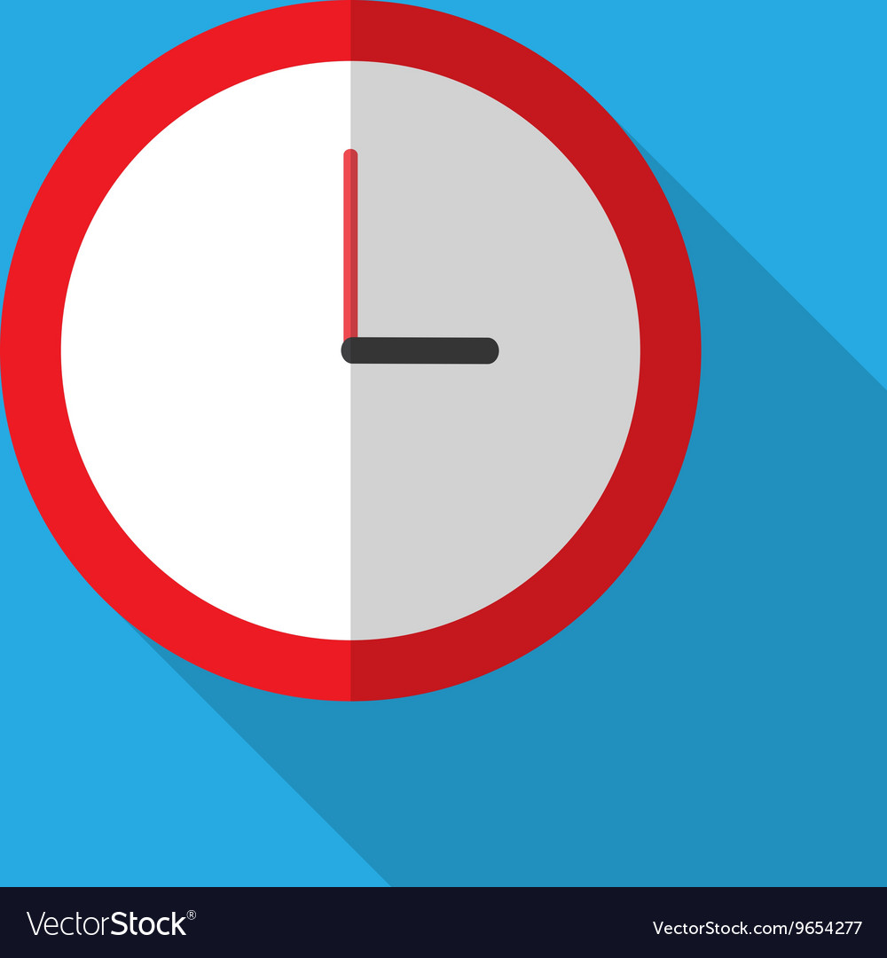 Wall clock icon Royalty Free Vector Image - VectorStock
