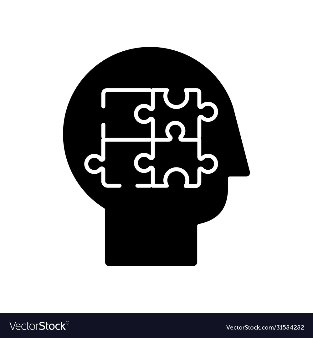 Elaboration black glyph icon Royalty Free Vector Image