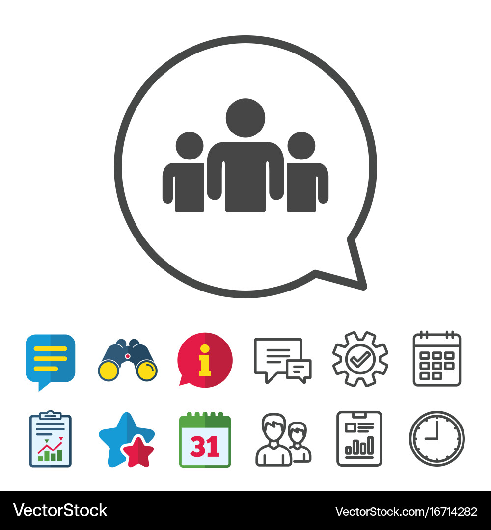 Group people sign icon share symbol Royalty Free Vector