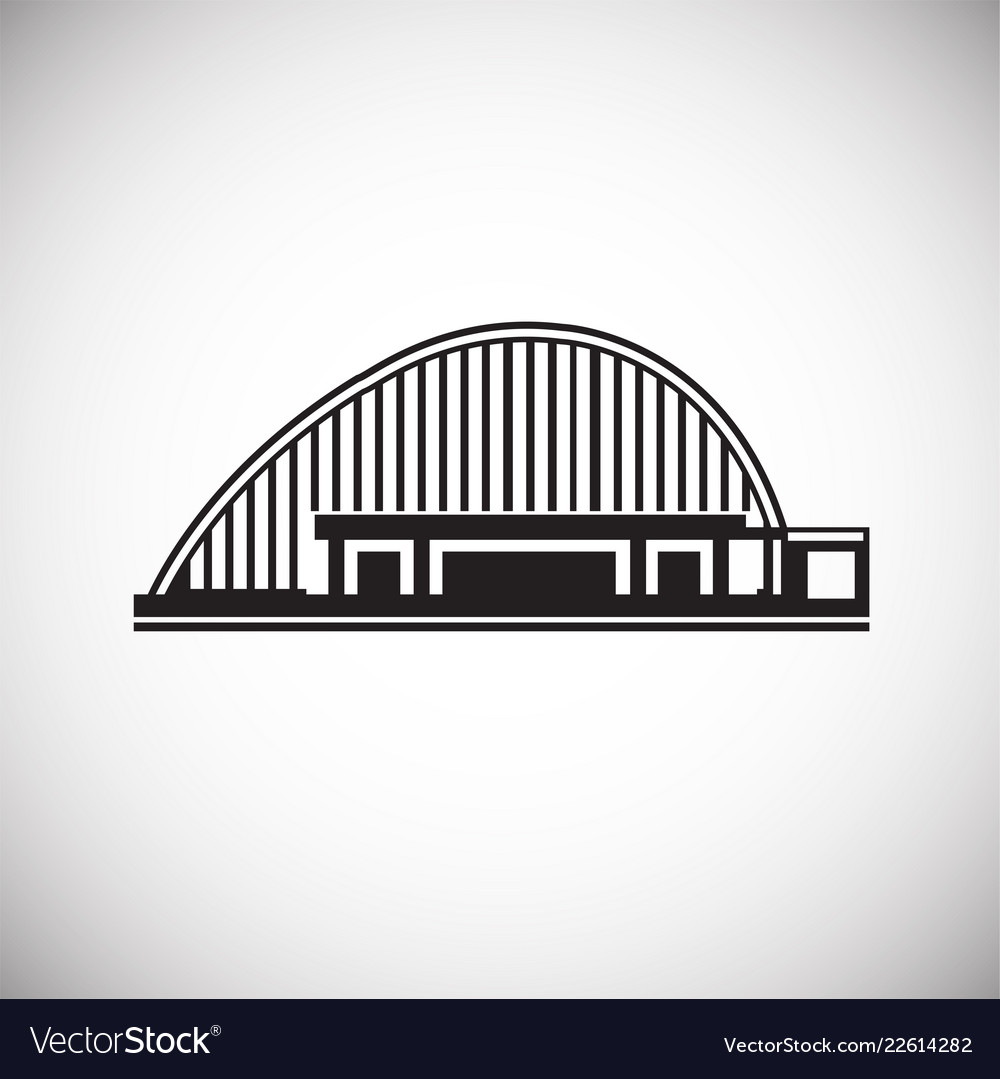 Modern architecture building on white background Vector Image