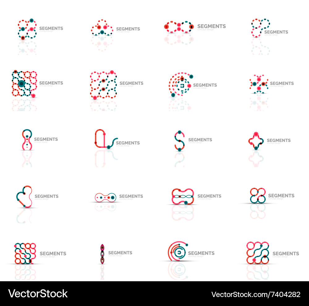 Outline swirl and circle minimal abstract Vector Image
