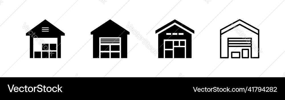 Warehouse icon design element suitable Royalty Free Vector
