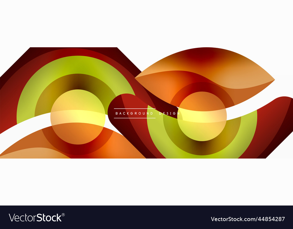 Abstract background with color geometric shapes Vector Image