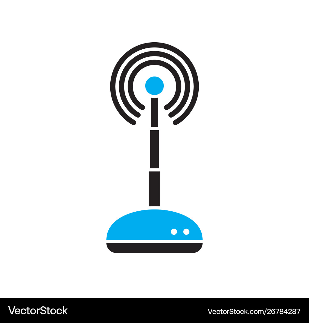 Antenna related icon on background for graphic Vector Image