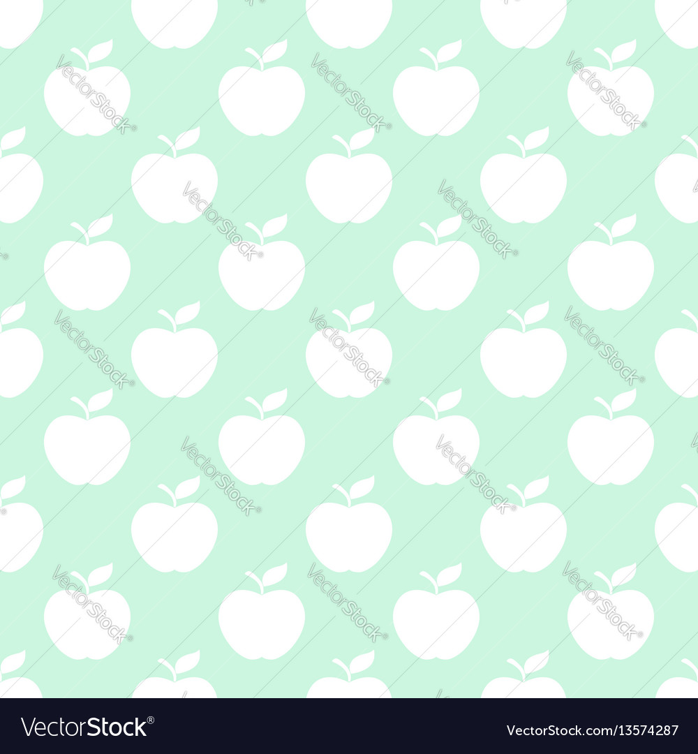 Apple light seamless pattern background Royalty Free Vector
