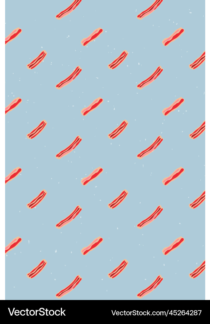Bacon seamless pattern background Royalty Free Vector Image