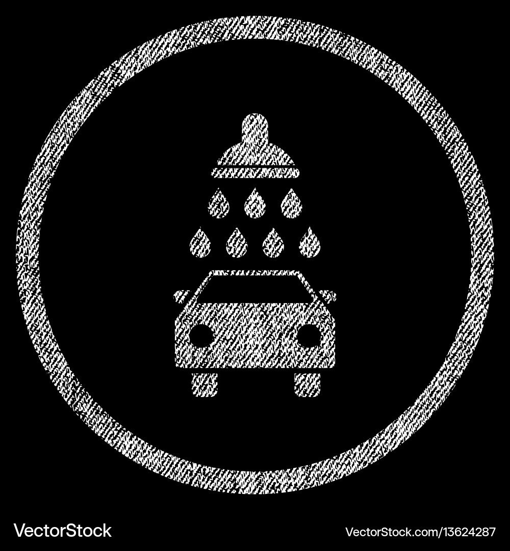 Car shower fabric textured icon Royalty Free Vector Image