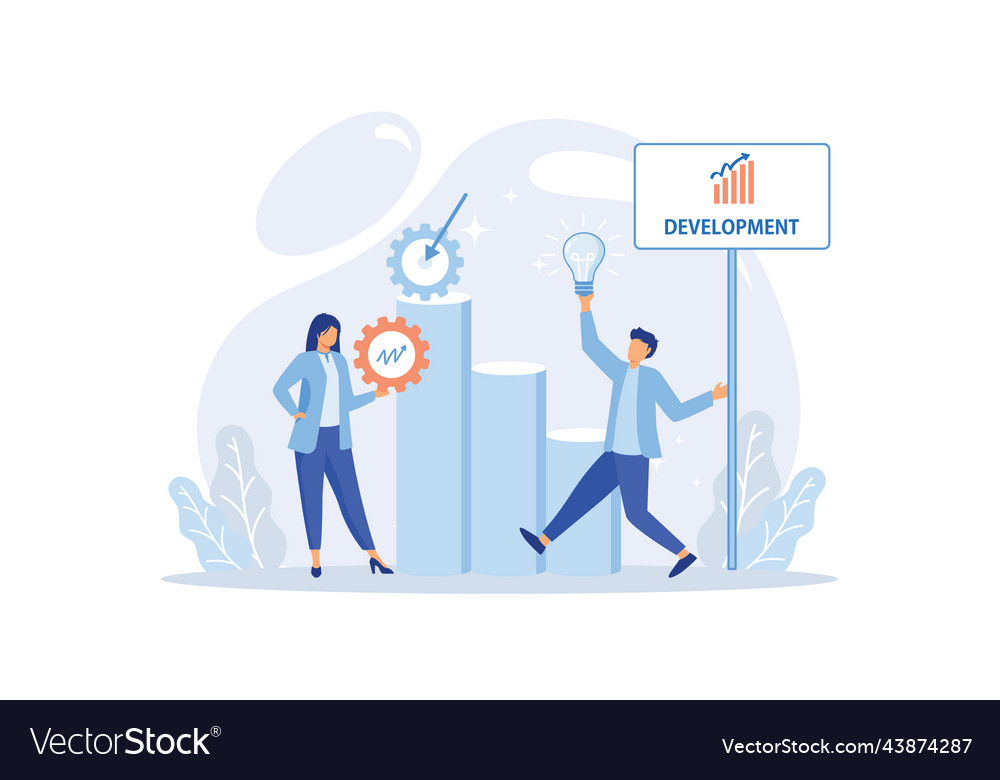 Help in professional development Royalty Free Vector Image