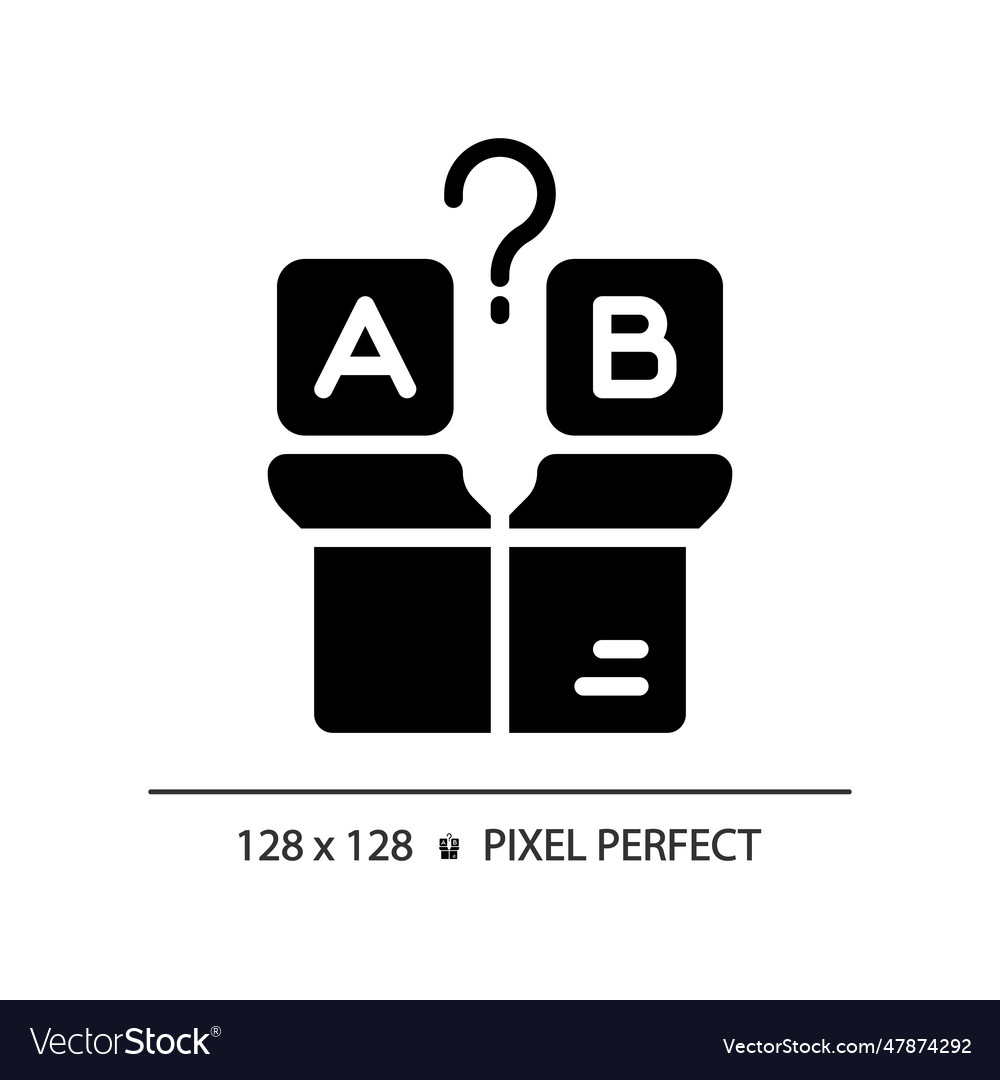 2d product management solid icon Royalty Free Vector Image