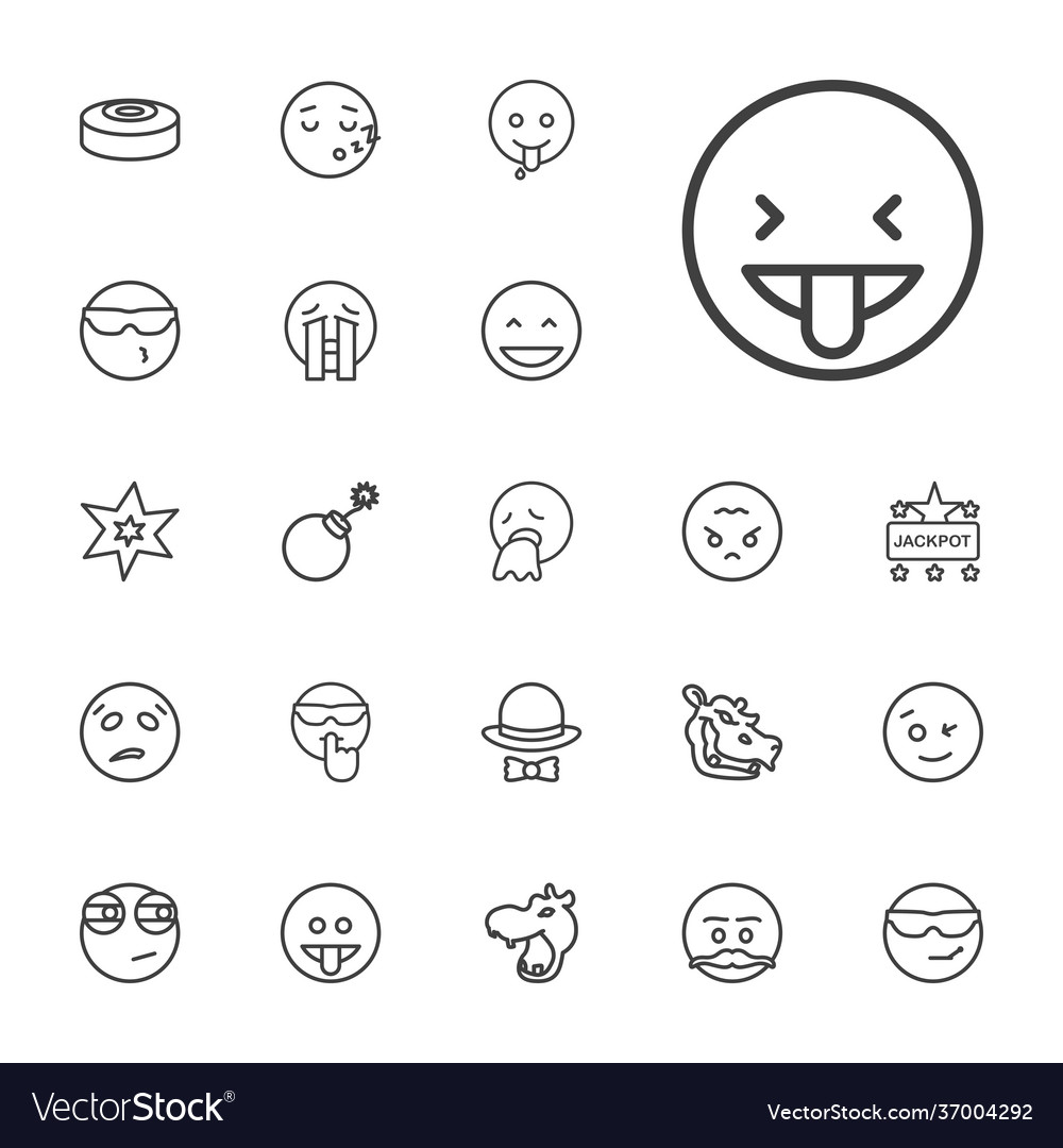 Comic icons Royalty Free Vector Image - VectorStock