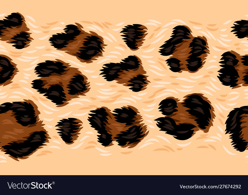 Leopard seamless pattern Royalty Free Vector Image