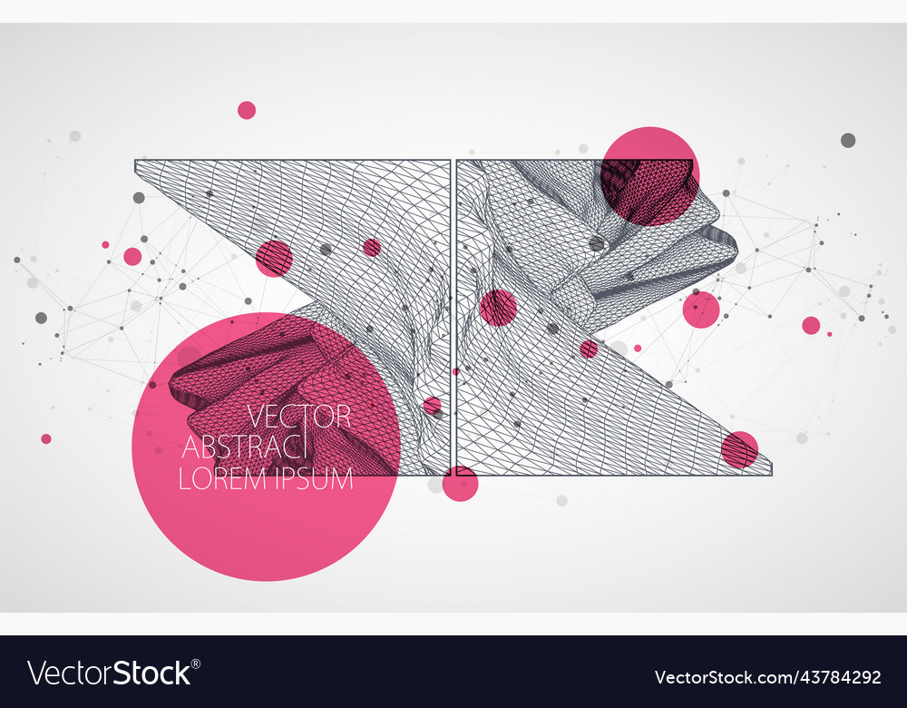 Modern square science or technology elements Vector Image