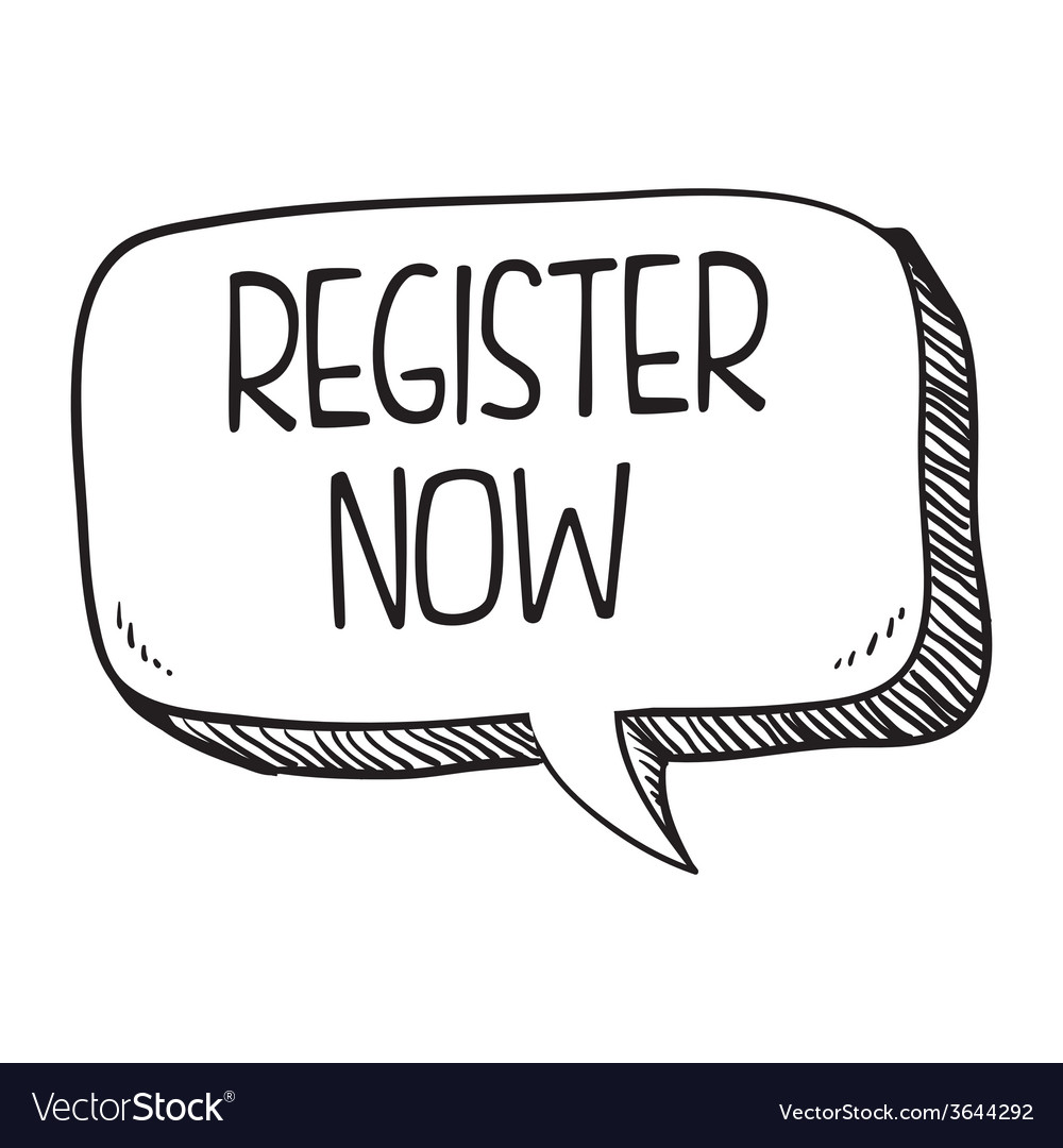 Register button design Royalty Free Vector Image