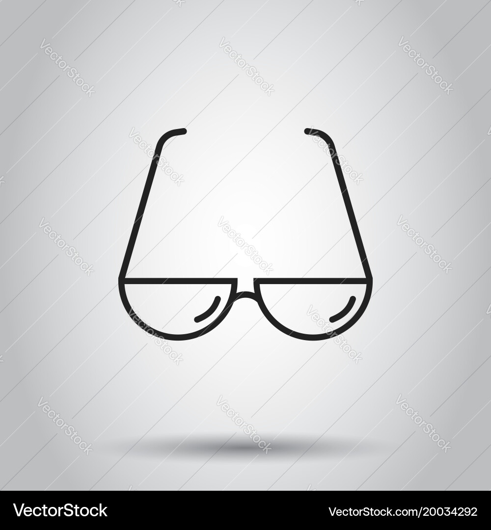 Sunglass icon on isolated background business Vector Image