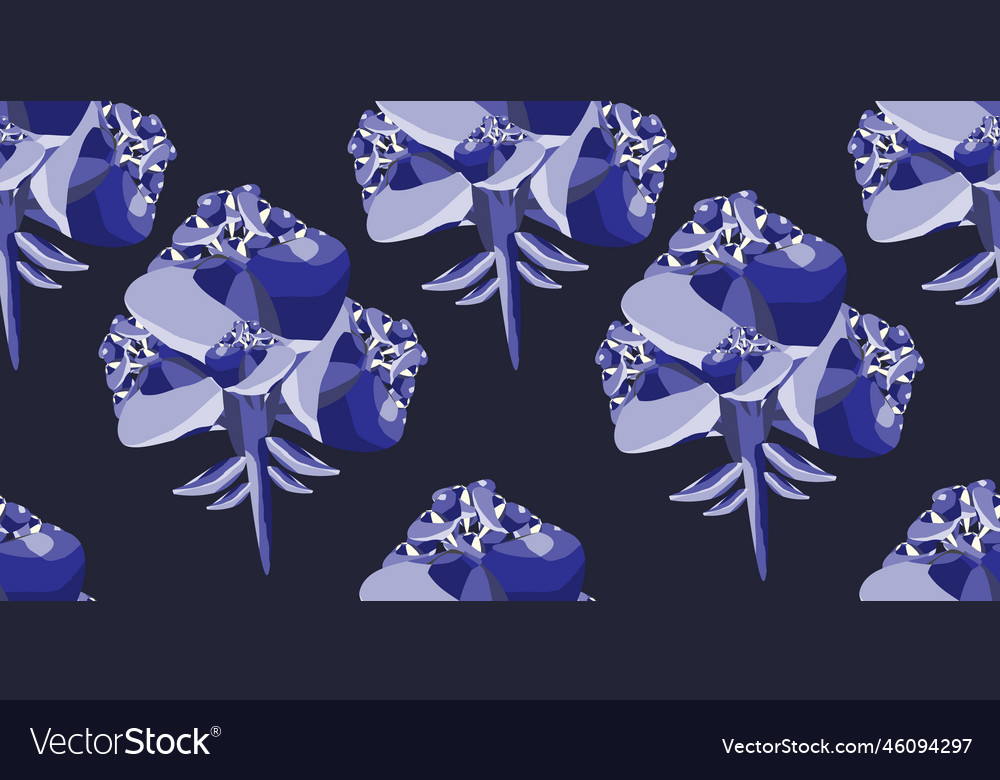 Modern flower seamless pattern Royalty Free Vector Image