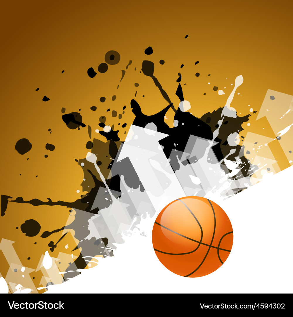 Abstract background basketball Royalty Free Vector Image