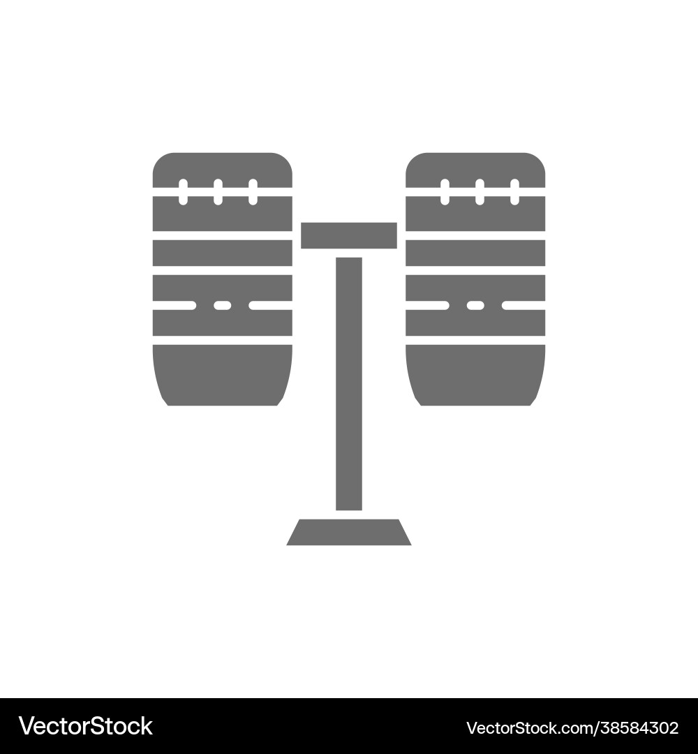 Brazilian drums percussion musical instrument Vector Image