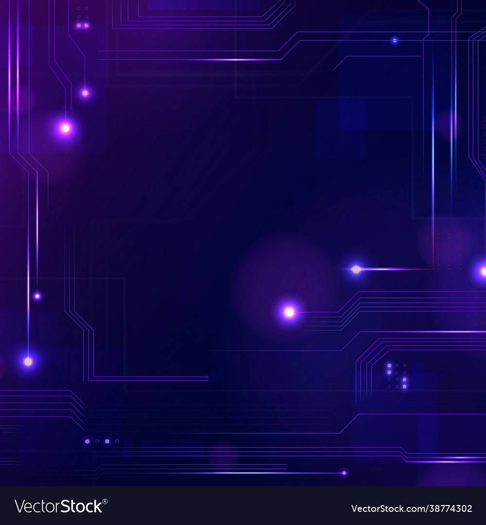 Futuristic networking technology background Vector Image