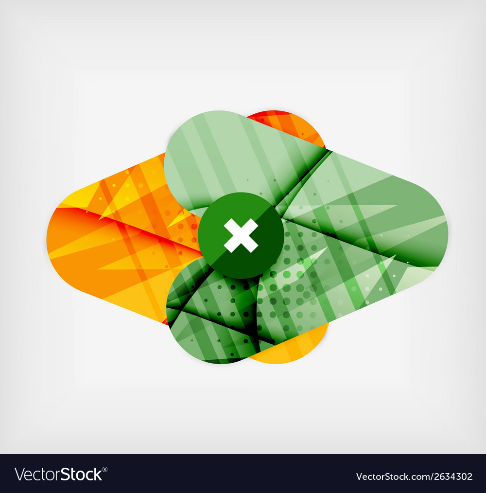 Modern web presentation design layout Royalty Free Vector