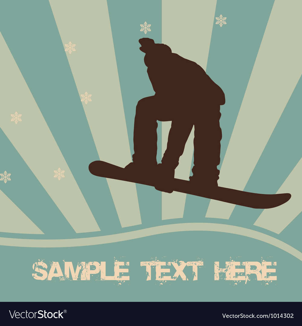 Snowboarding Royalty Free Vector Image - VectorStock