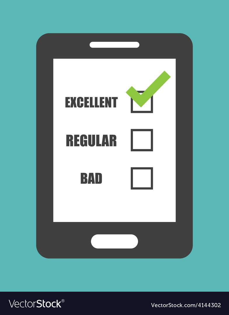 Survey design Royalty Free Vector Image - VectorStock