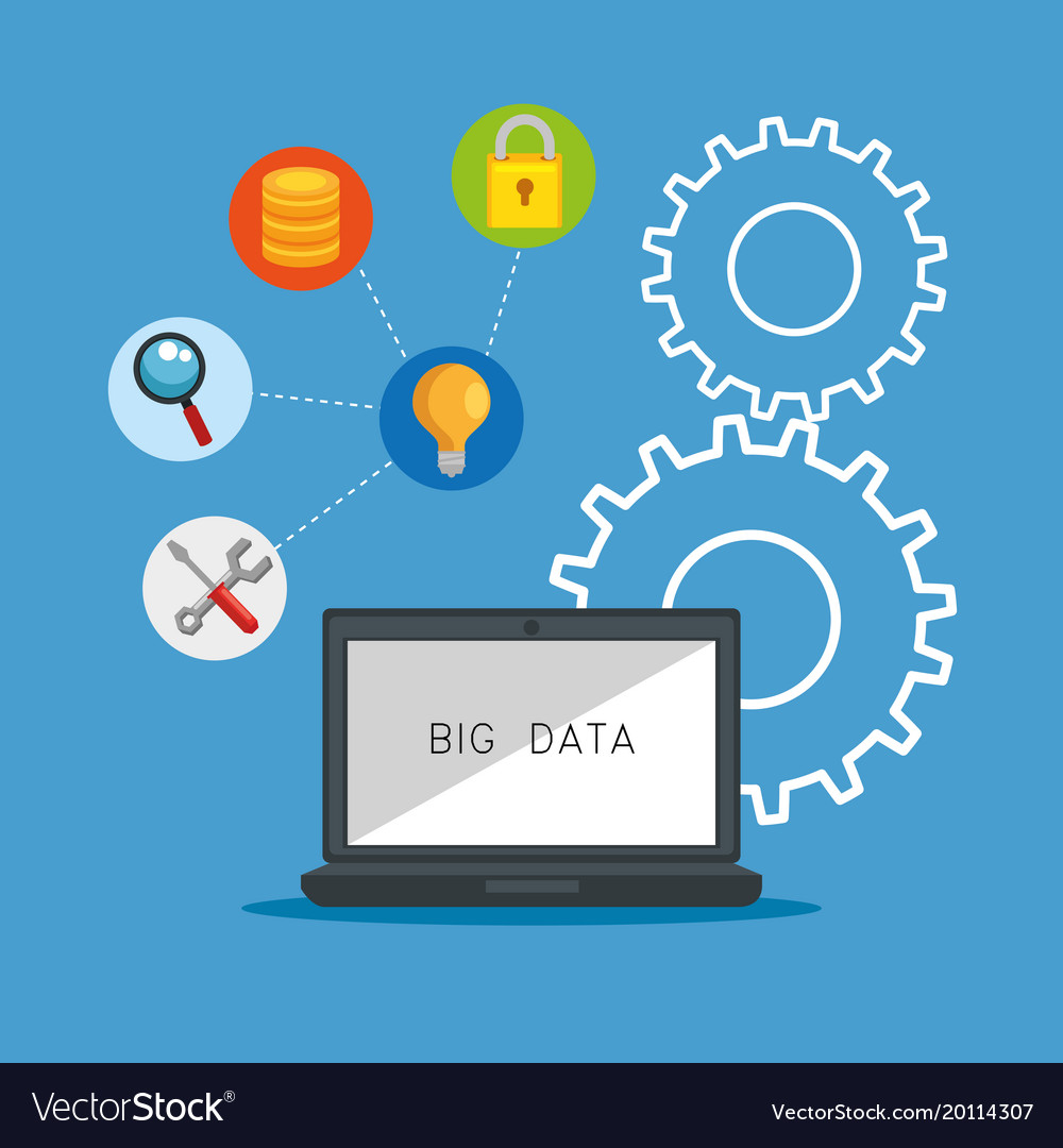 Big data set icons Royalty Free Vector Image - VectorStock Big data set icons Royalty Free Vector Image - VectorStock