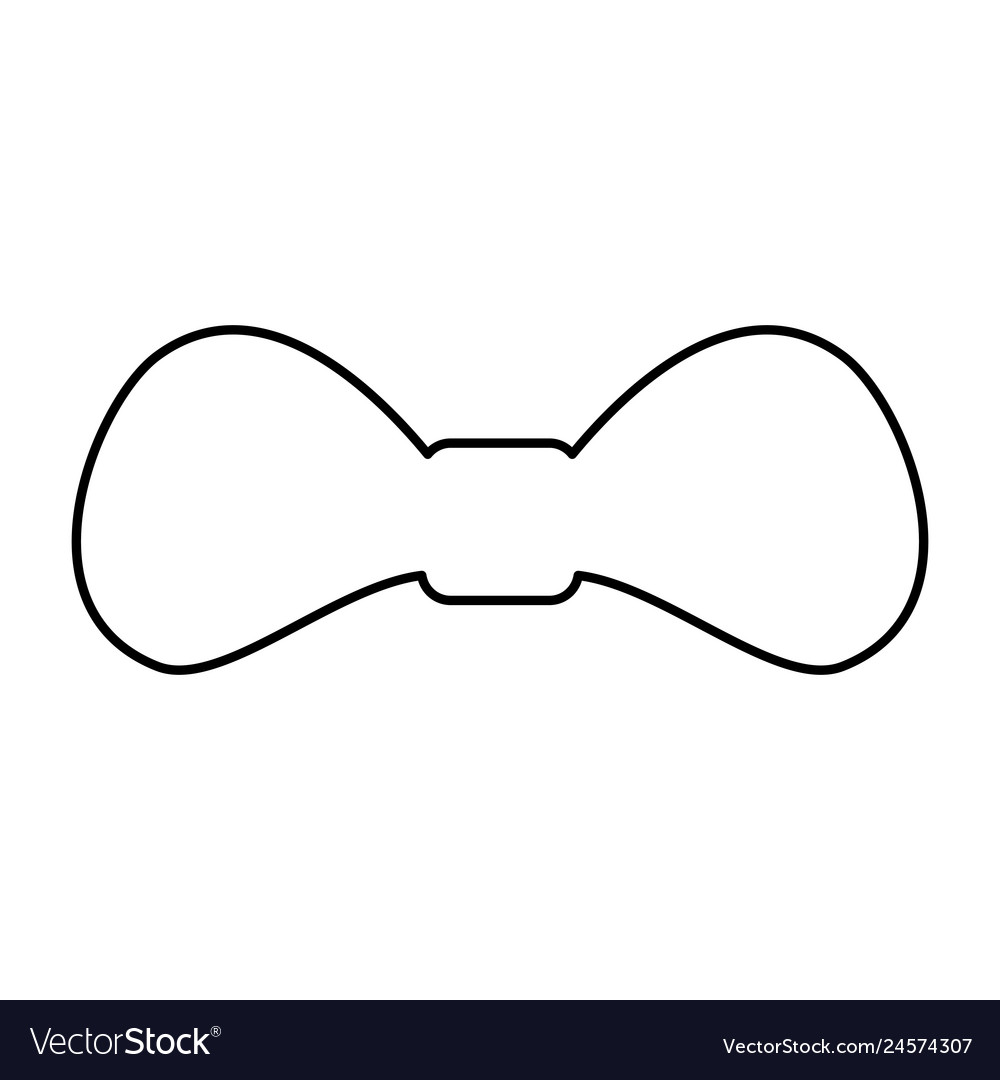 Bowtie elegant hipster style Royalty Free Vector Image
