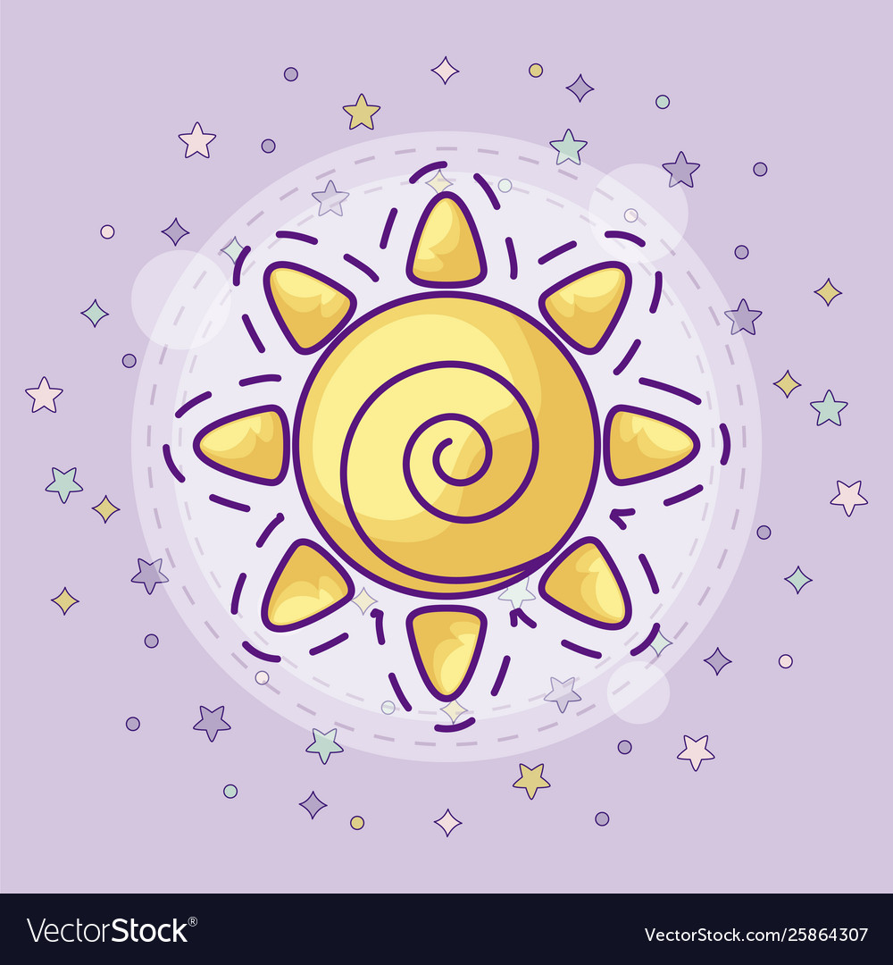 Patch hot sun icon Royalty Free Vector Image - VectorStock