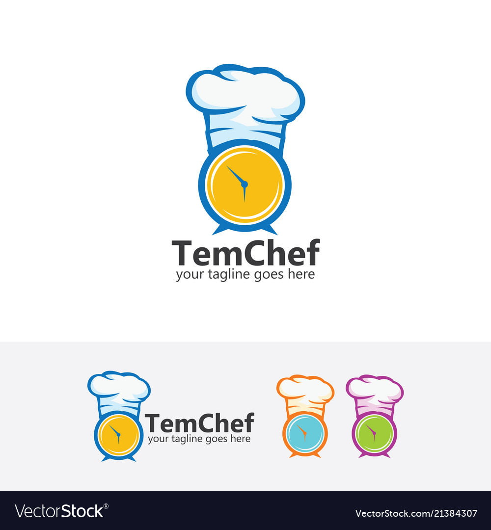 Time chef logo Royalty Free Vector Image - VectorStock