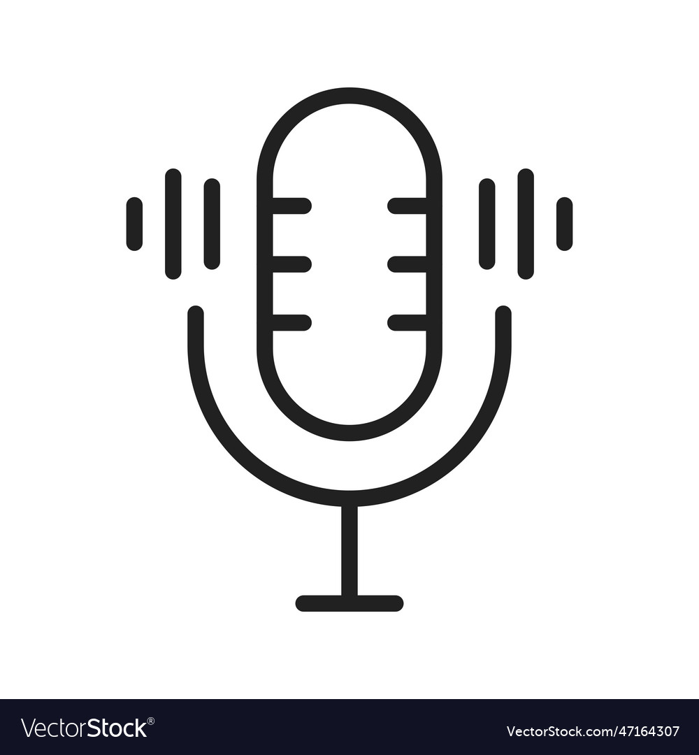 Voice recorder icon image Royalty Free Vector Image