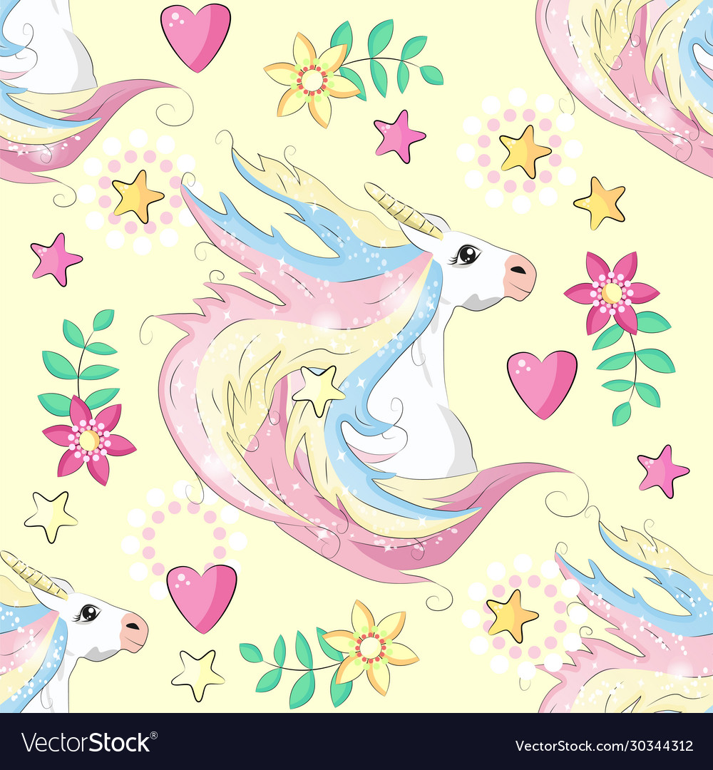 Cute unicorn princess concept girl beauty Vector Image Cute unicorn princess concept girl beauty Vector Image