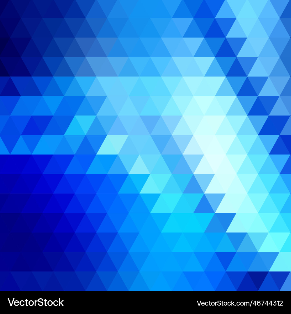 Dark blue polygonal which consist of triangles Vector Image